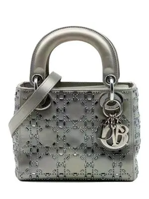 Dior Christian Dior Mini Lady Dior Satchel Grey