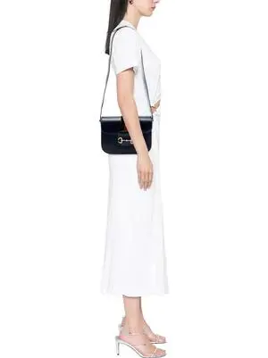 Gucci 1955 Horsebit Shoulder Bag - Blue