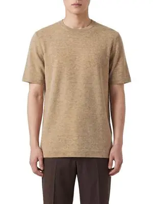 Zegna T-shirt Camel - Brown