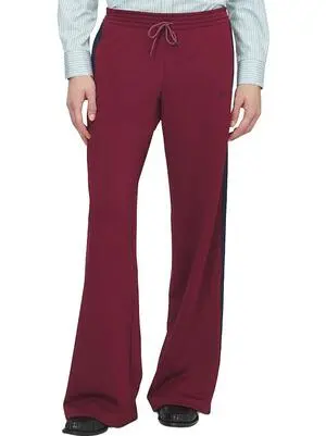 Alexander McQueen Technical Flare Drawstring Track Pants - Ruby Red