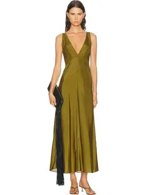 EAVES Freda Maxi Dress - Olive