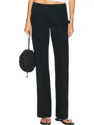 ST. AGNI Belt Detail Pant - Black