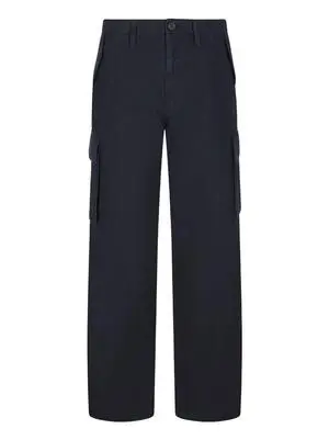 Burberry Relaxed Fit Cargo Trousers - Navy