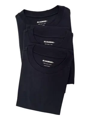 JIL SANDER Logo Patch Short Sleeve T-shirt - Navy