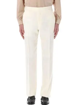 LARDINI Straight Trousers - Ivory
