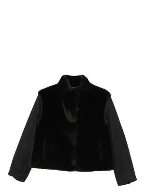 Herno Faux-fur Blouson Jacket - Black