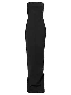Rick Owens Bustier Strapless Stretch-wool Gown - Black