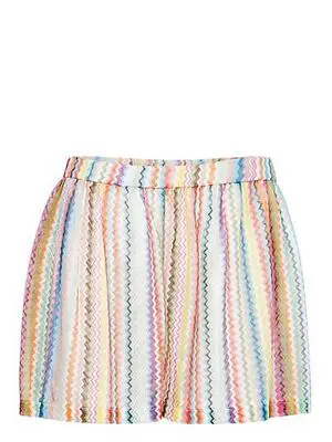 Missoni Elasticated Zig-zag Mesh Shorts - Multi