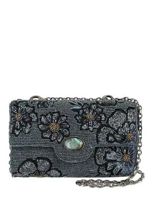 MARY FRANCES ACCESSORIES Mary Frances Accessories Beaded Flower Handbag