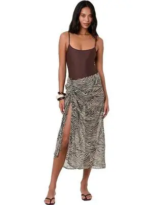 NICHOLAS Lia Sarong Skirt - Graphic Zebra