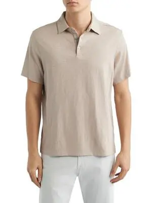 Robert Barakett Brightwood Slub Cotton Polo - String