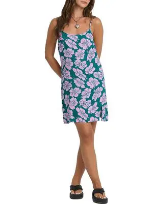 BILLABONG Tidal Crush Floral Mini Dress - Deep Lagoon