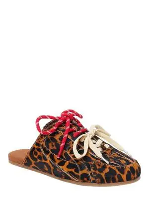 Matisse Devyl Lace-up Mule - Leopard