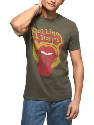 Lucky Brand Rolling Stones Graphic Cotton T-shirt - Beluga