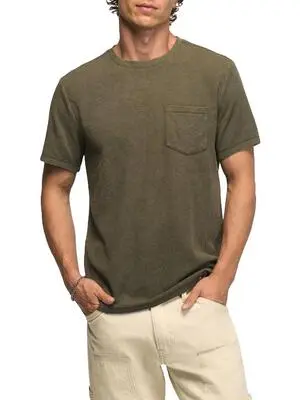 Lucky Brand Textured Pocket T-shirt Toadstool
