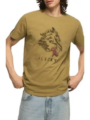 Lucky Brand Born To Lose Wolf Cotton Graphic T-shirt - Boa