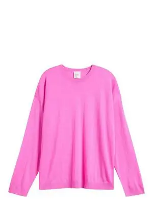 LESET James Oversized Merino Wool Sweater - Azalea
