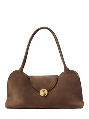 Versace Versace Medium Leather Shoulder Bag Brown