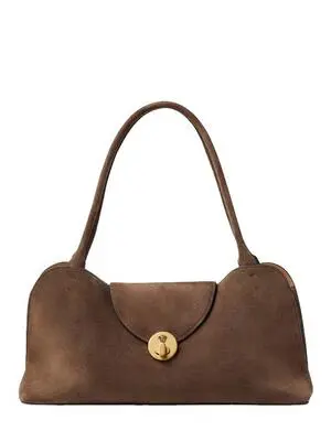 Versace Medium Leather Shoulder Bag - Brown