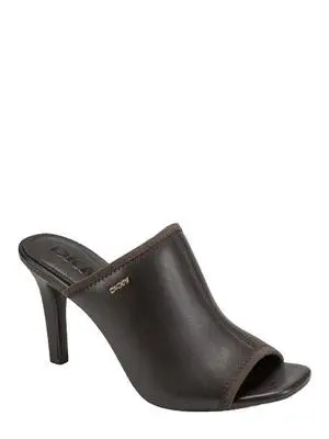 Dkny Bryant Square Toe Slide Sandal - Brown