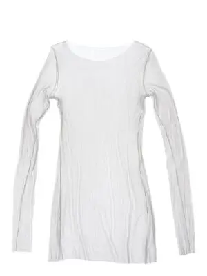 CORTANA Tulle Silk Top - Ivory