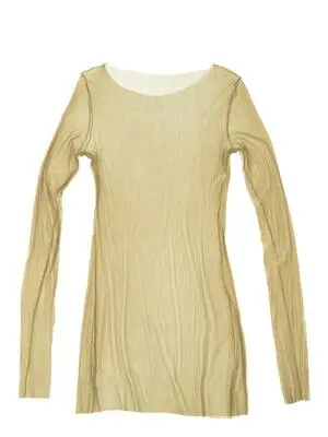 CORTANA Tulle Silk Top - Orange