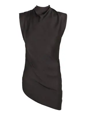CORTANA Ocaso Satin Top - Brown