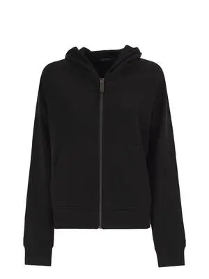 MAX MARA S MAX MARA Zip-Up Hooded Jersey Sweatshirt