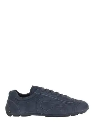 Prada PRADA Suede Lace-Up Sneakers Blue