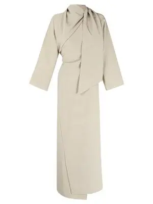 CORTANA Cortana Sofia Linen-Silk Maxi Dress