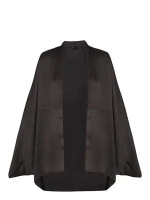 CORTANA Opalo Satin Kimono Jacket - Brown
