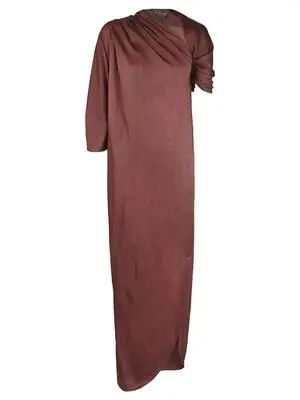CORTANA Ocaso Satin Maxi Dress - Red