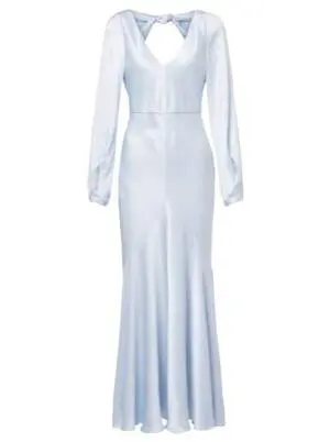 Gabriela Hearst Silk Satin Maxi Dress - White