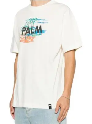 Palm Angels Crew Neck T-shirt - White