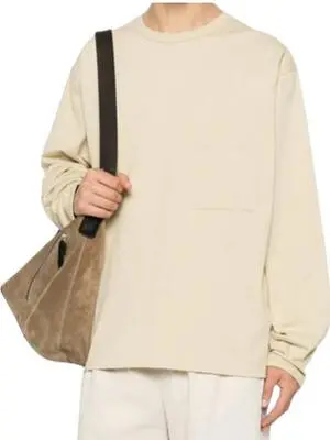 LEMAIRE Long Sleeve Sweatshirt - Nude
