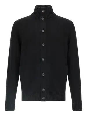 ZANONE High-neck Cardigan - Black