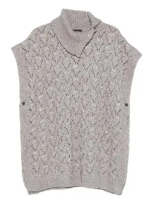 FABIANA FILIPPI Fabiana Filippi High Neck Knitted Cape