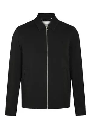 LES DEUX Embroidered Woven Jacket - Black