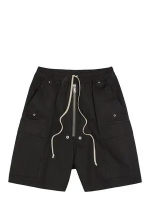Rick Owens Cargobela Stretch-cotton Cargo Shorts - Black