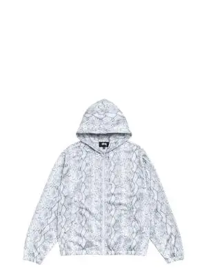 StÜssy Athletic Mesh Zip Hoodie - Snake