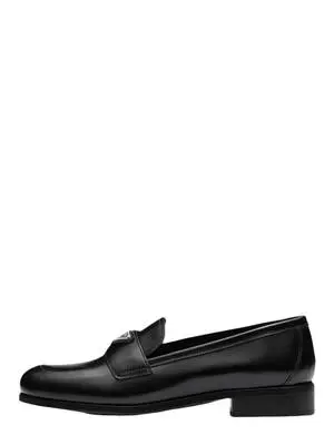 PRADA PRADA Bushed Leather Loafers