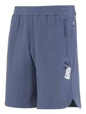 PUMA Logo Casual Shorts - Blue