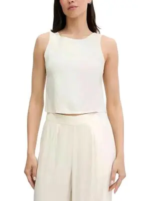 Guess Bow Detail Cropped Top - Neutrals