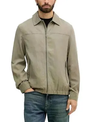 Guess Zip-up Collared Jacket - Green