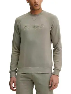 Guess Logo Embossed Sweatshirt - Green
