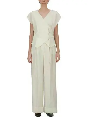 Herno Fade-effect Belted Top - Neutrals
