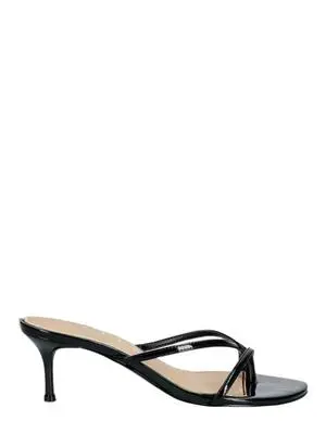 Guess Gazey Patent-finish Strappy Sandals - Black