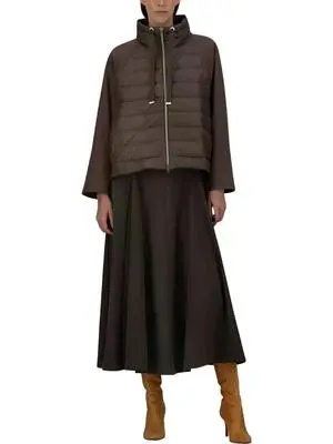 Herno Quilted Drawstring-collar Jacket - Brown