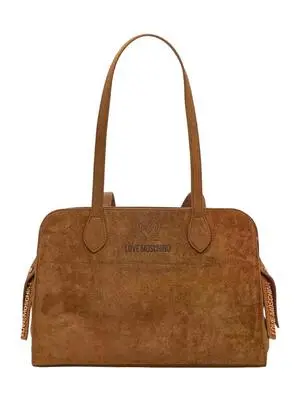Moschino Logo-debossed Tote Bag - Brown