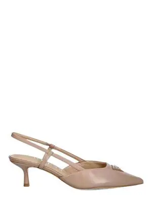 Guess Logo-plaque Slingback Pumps - Neutrals
